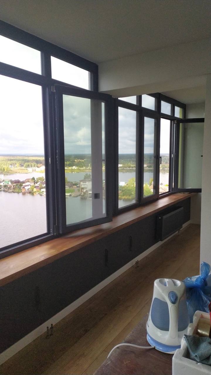 Anthracite windows - dark gray UPVC windows