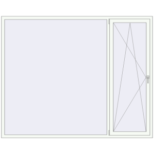 Plastic window 240x193 cm window double-leaf, Tilt and turn, id61842 ...