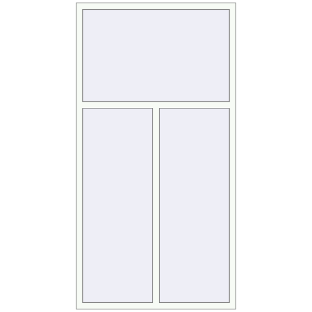 Plastic window 120x230 cm window double-leaf with fanlight, id70351 ...